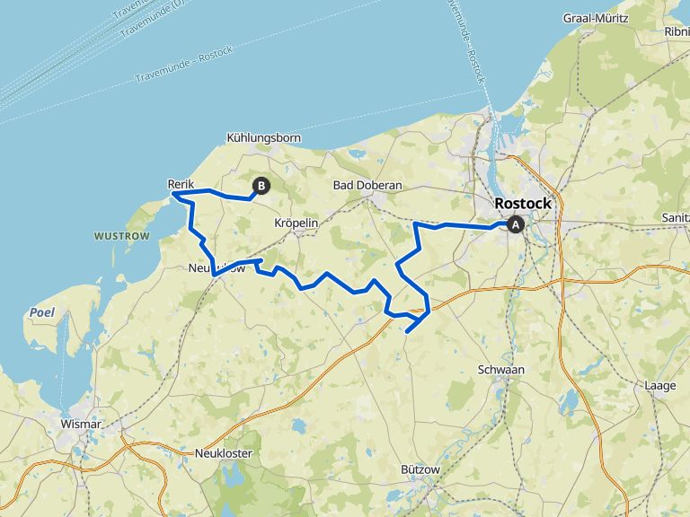 Rostock - Rerik - Wichmannsdorf | Rennrad-Tour | Komoot